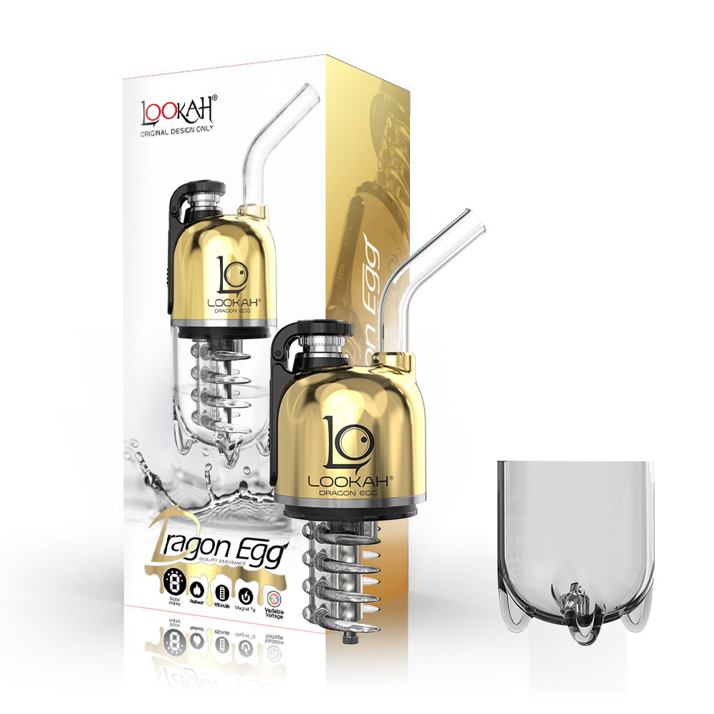 Lookah Dragon Egg Vaporizer, 710 connect quartz coils, thc, , wax, dab ...