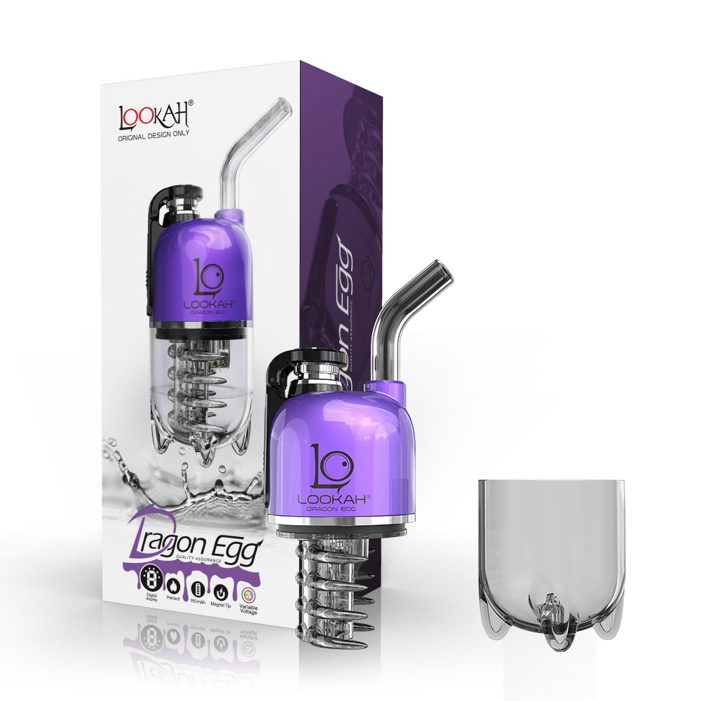 Lookah Dragon Egg Vaporizer, 710 connect quartz coils, thc, , wax, dab ...