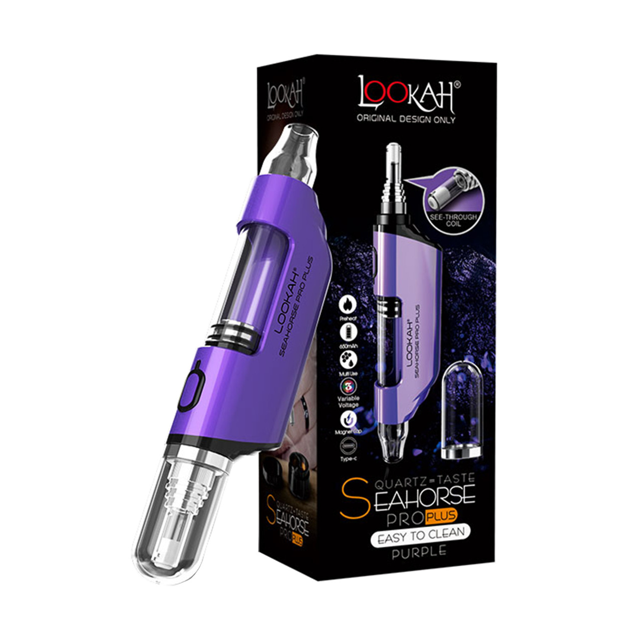 Lookah Seahorse Pro Plus, thc, , wax, dab, concentrates, nectar ...