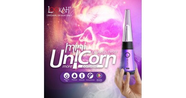 Lookah Unicorn Mini Vaporizer, thc, , wax, dab, concentrates ...