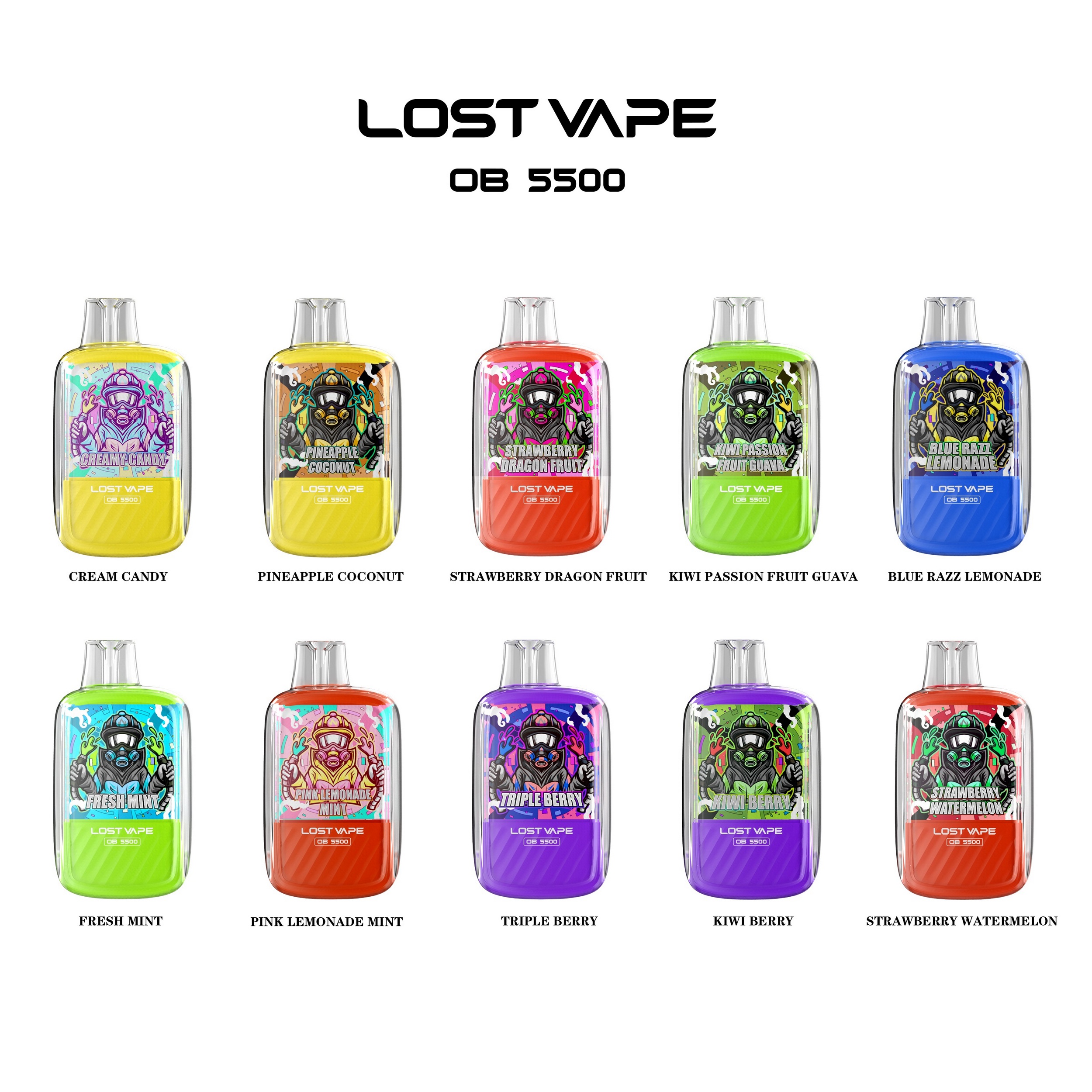 Lost Vape OB5500 Disposable 5%, orion bar 5500