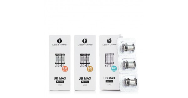 Lost Vape UB Max Series Coils 3pk, centaurus m200 kit