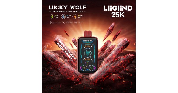 Lucky Wolf Legend 25K Disposable 5%, snowwolf