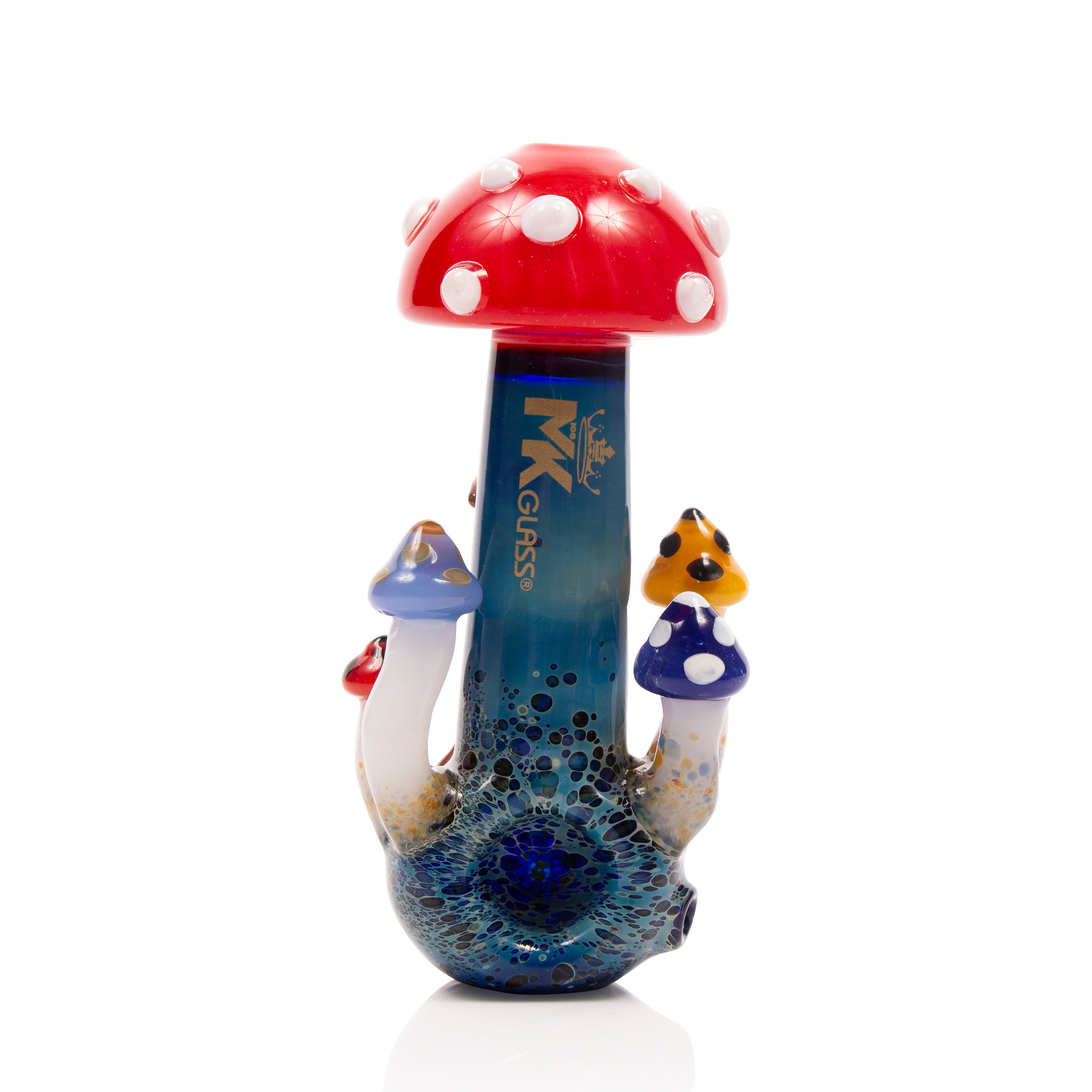 MK100 Glass Heady Mushroom Hand Pipe, mkh14, thc, , flower, dry herb ...