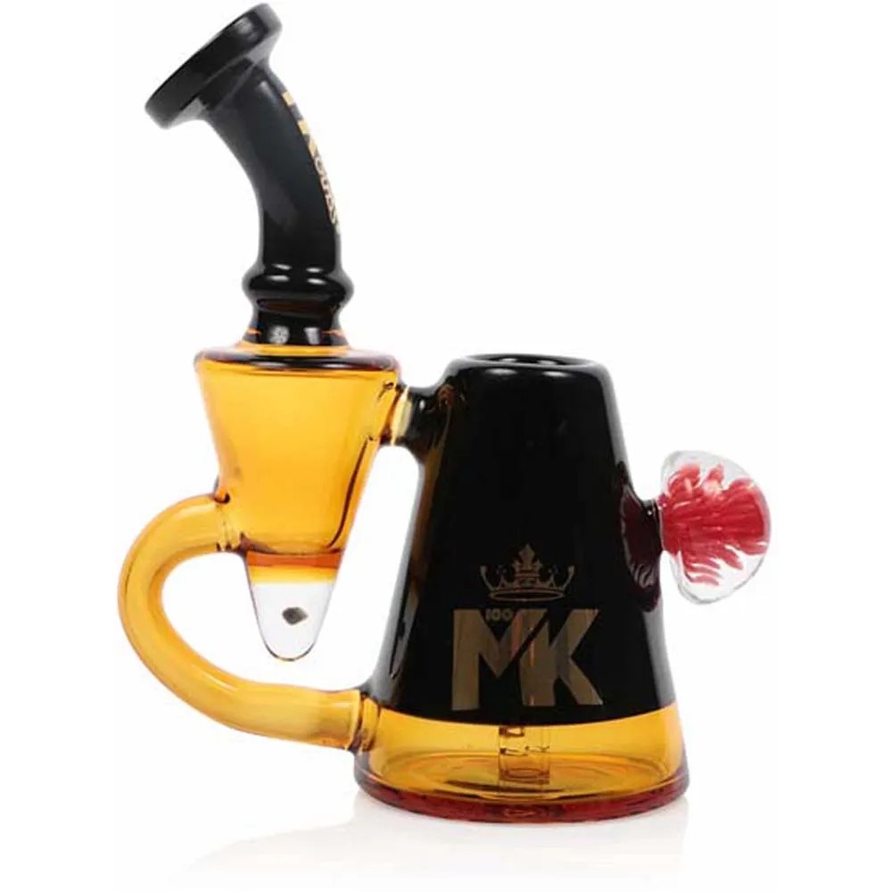 MK100 Glass Sky Bubbler Recycler, thc, , dry herb, flower, bong, water ...