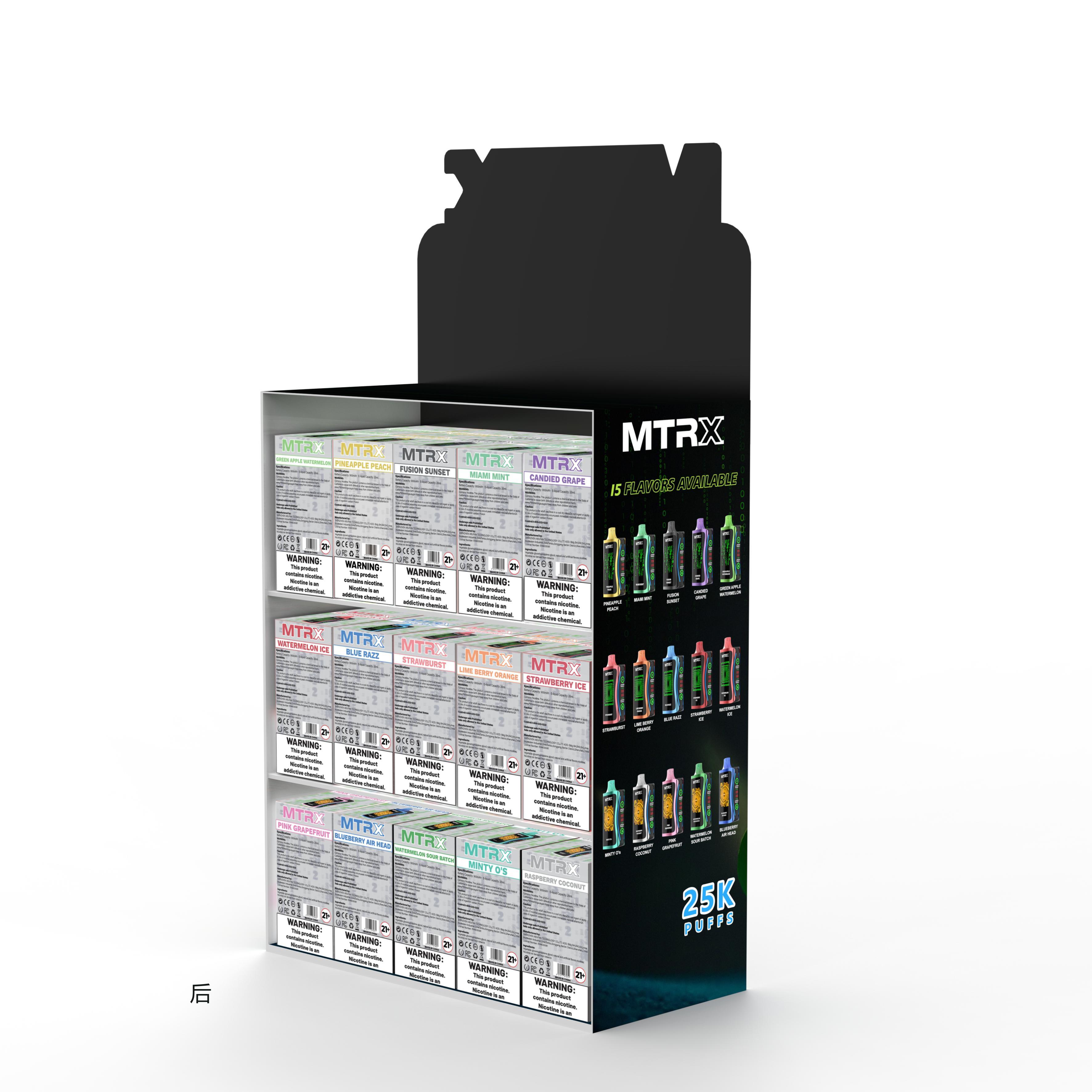 MTRX MX25000 Disposable 5% Filled Display 75CT, mtrx 25k, mx25000, mx25k