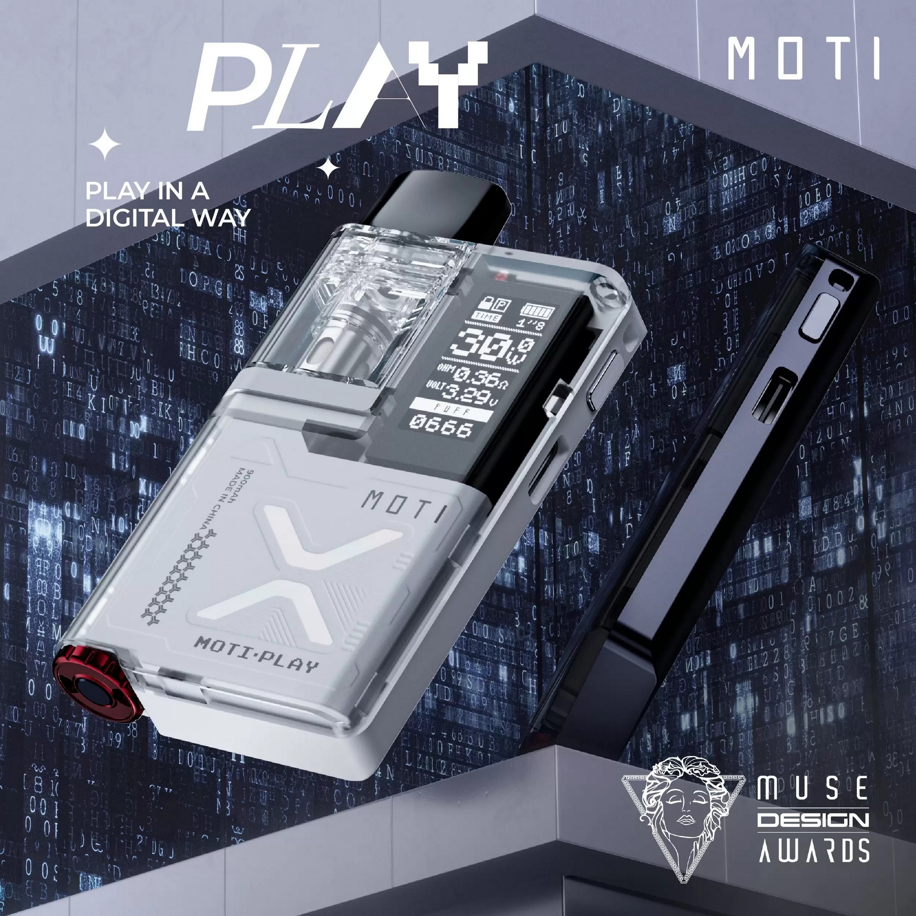 MoTi Play Pod Kit, moti play empty pod cartridges, moti play mesh coils