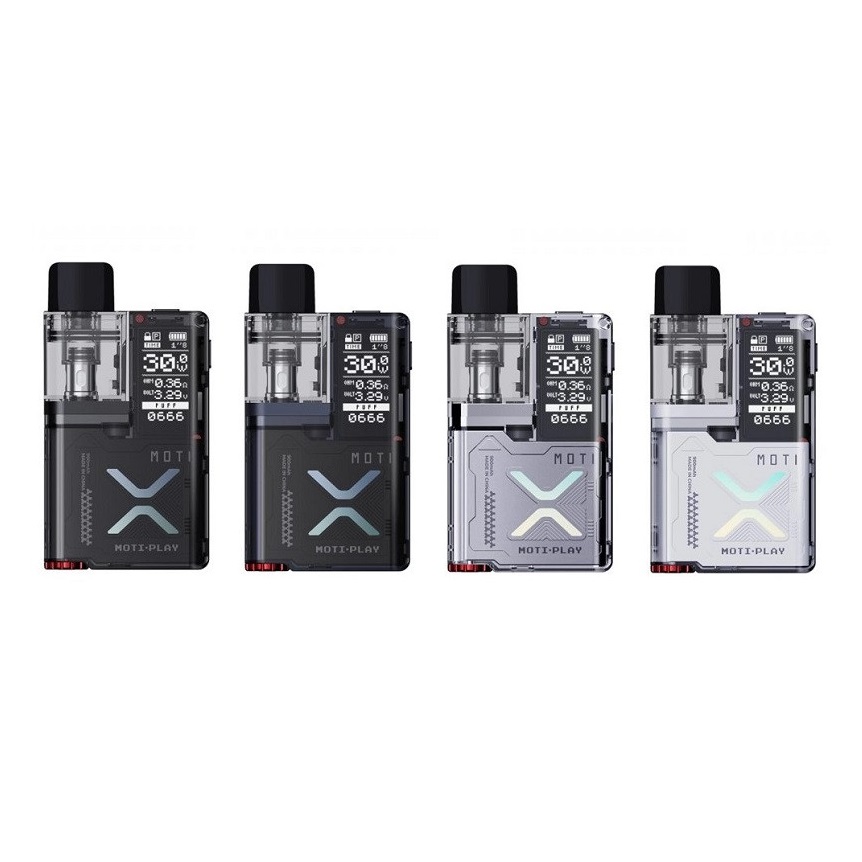 MoTi Play Pod Kit, moti play empty pod cartridges, moti play mesh coils