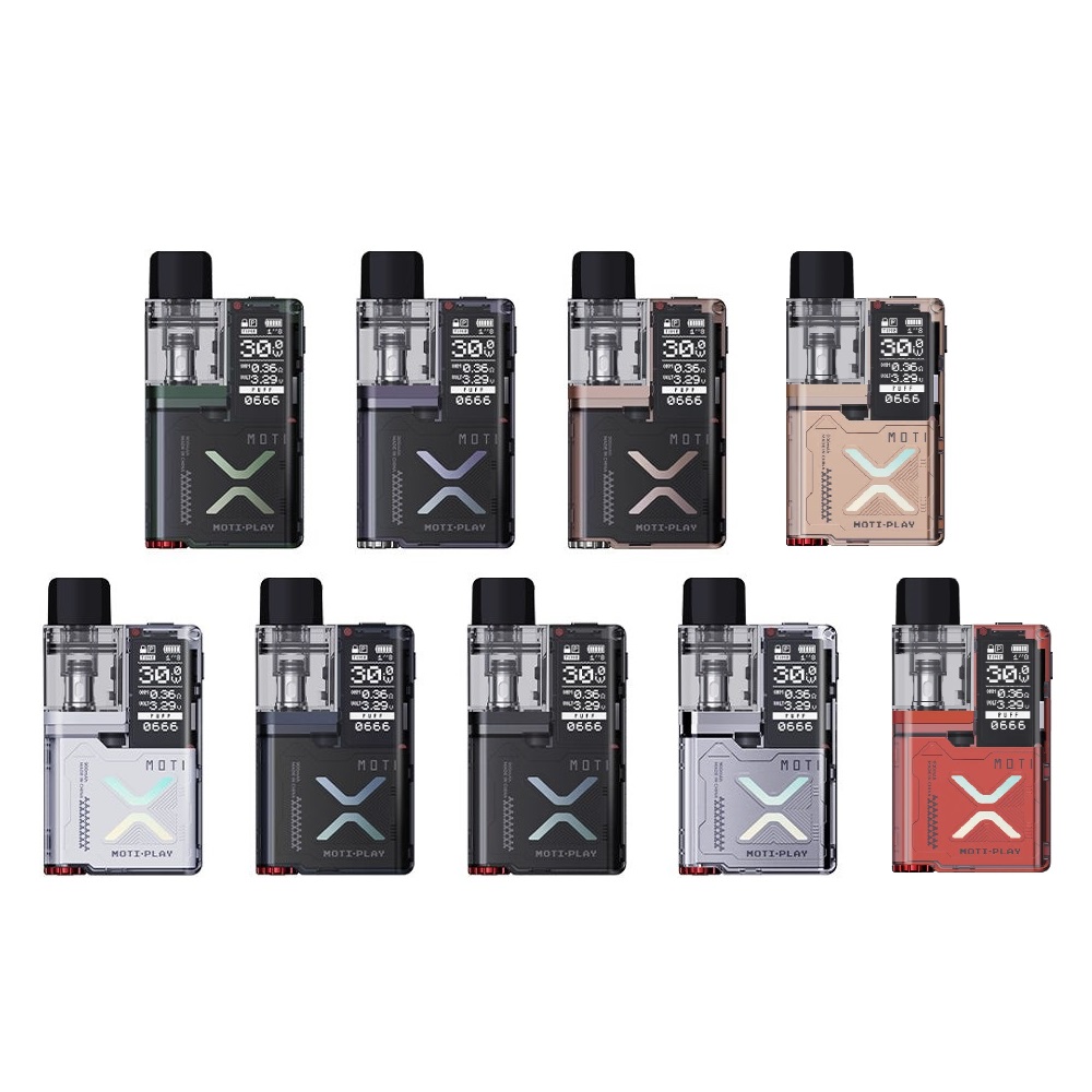 MoTi Play Pod Kit, moti play empty pod cartridges, moti play mesh coils