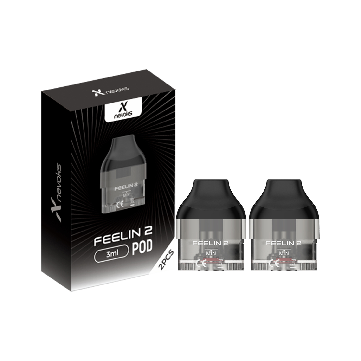 Nevoks Feelin 2 Empty Replacement Pods 2pk, feelin 2 pod kit, spl10 ...
