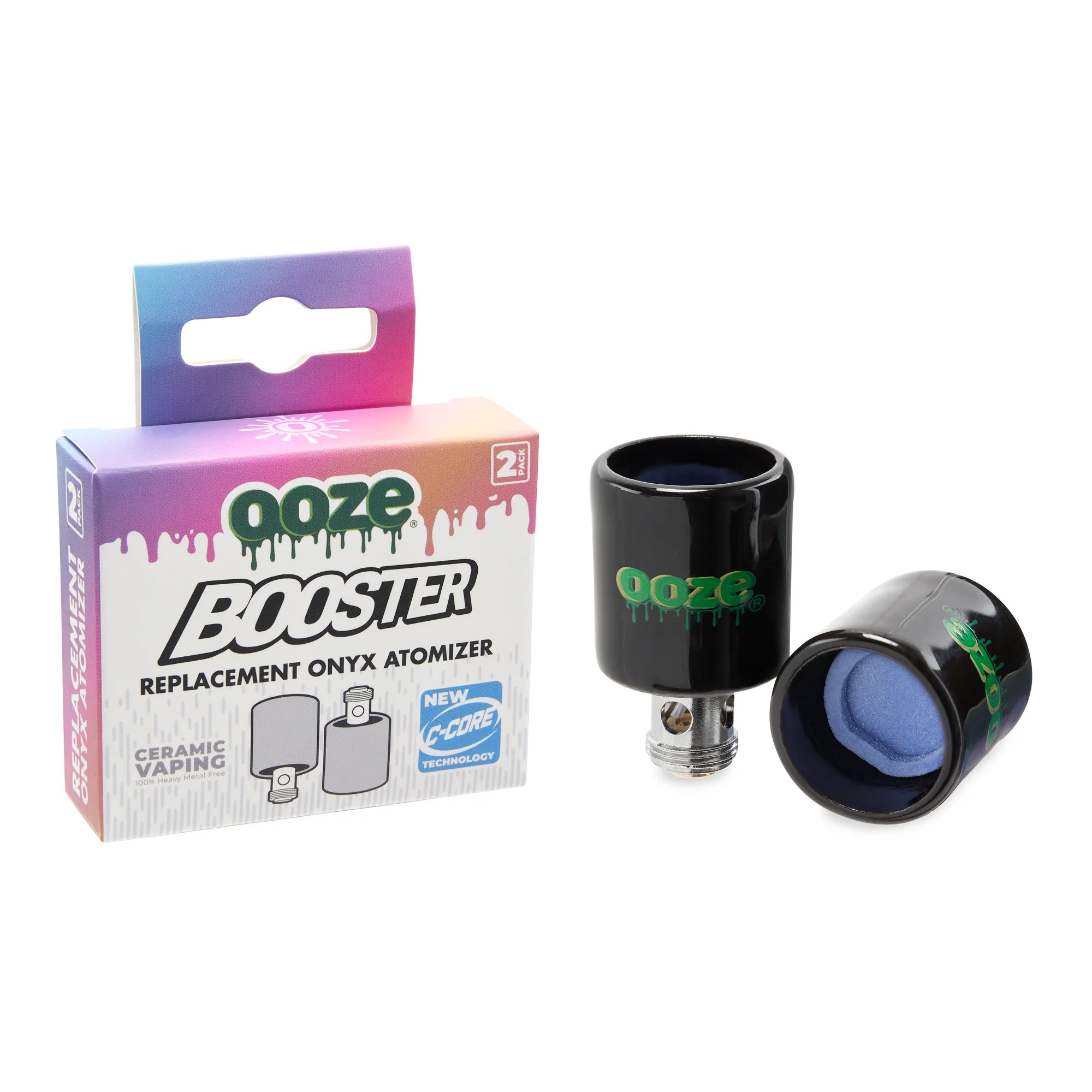OOZE Booster Replacement Onyx Atomizers 2pk, ooze life, booster 2-in-1 ...
