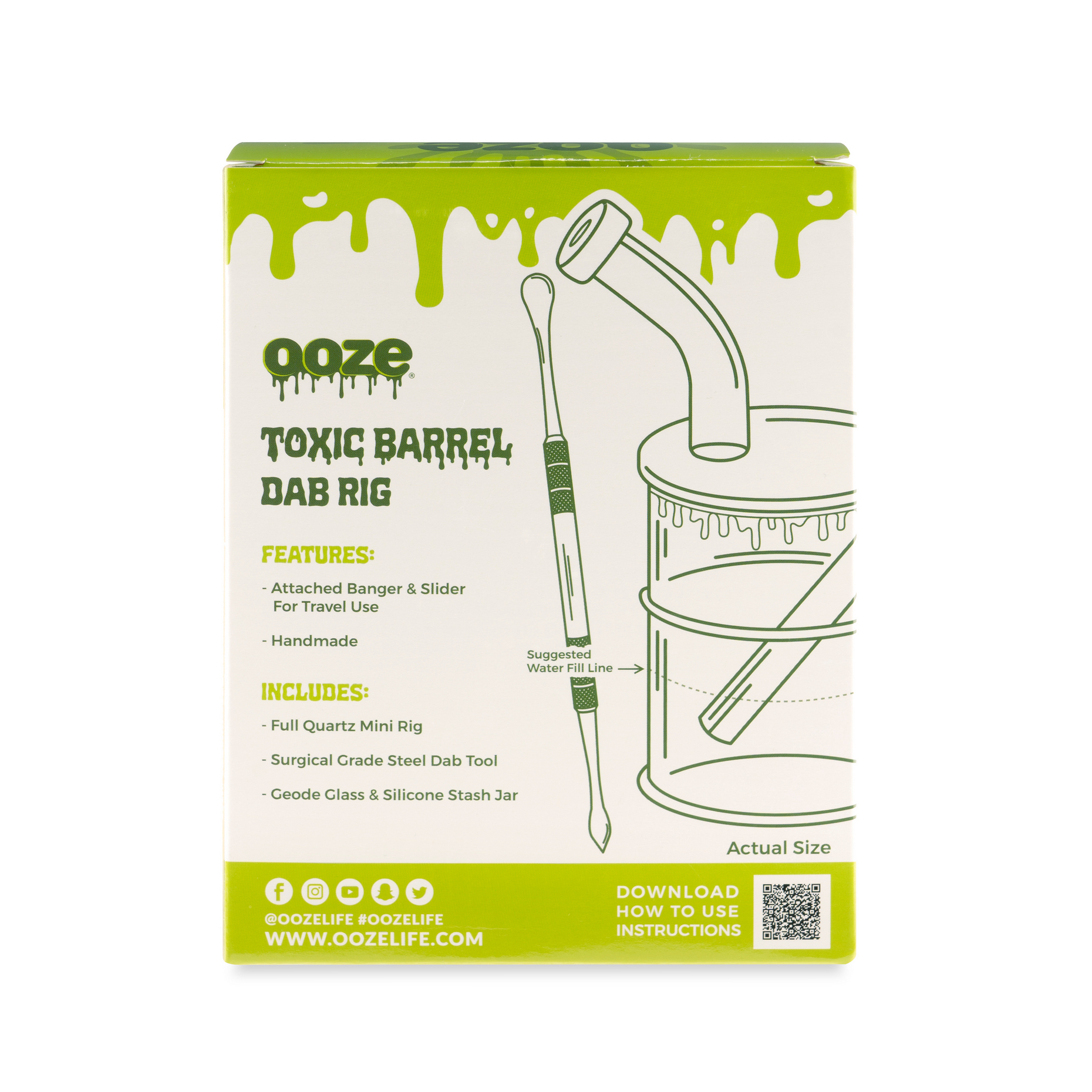 OOZE Toxic Barrel Mini Dab Rig, ooze life, thc, concentrates, wax ...