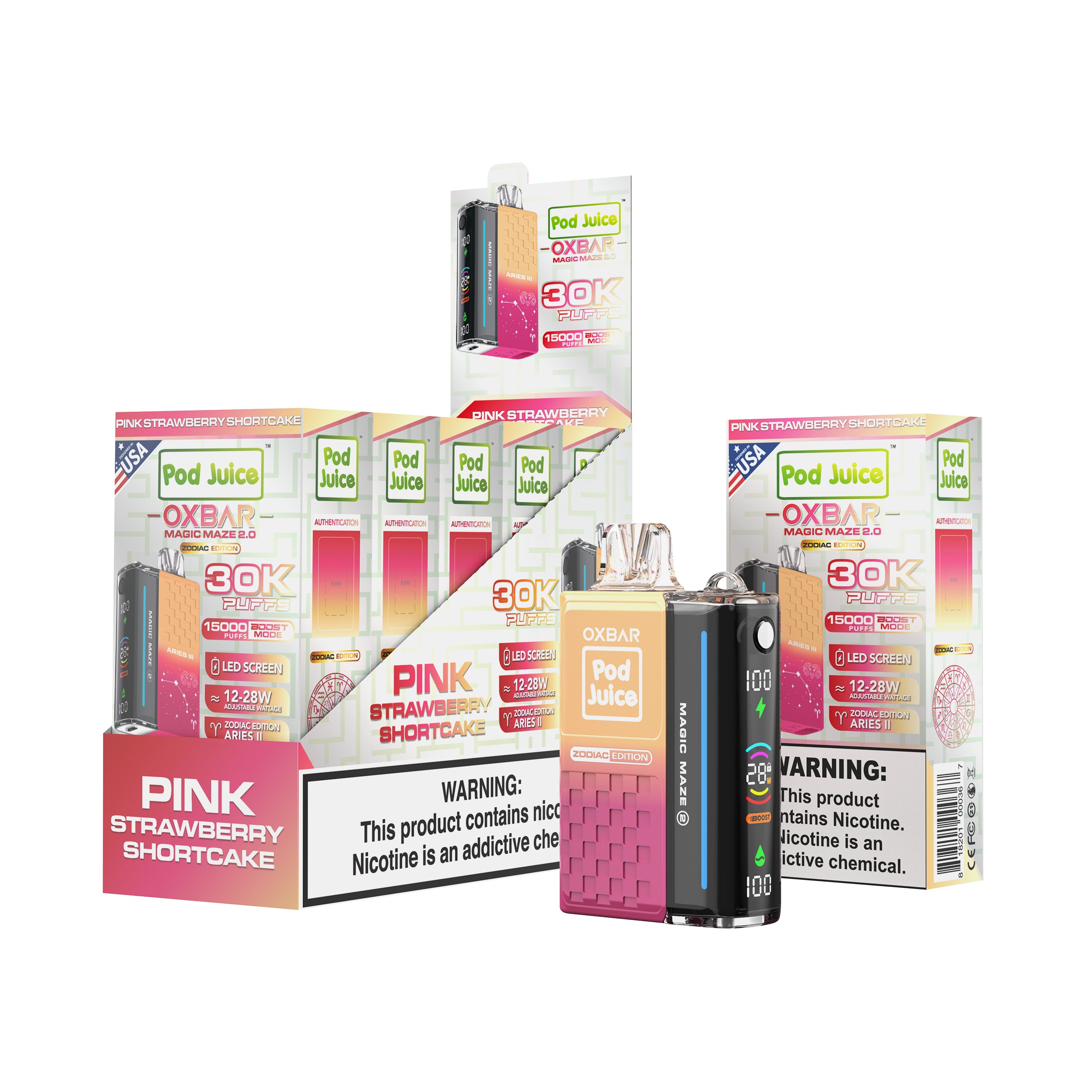 Pod Juice x OXBAR 30K Magic Maze 2 Disposable 5%, zodiac edition