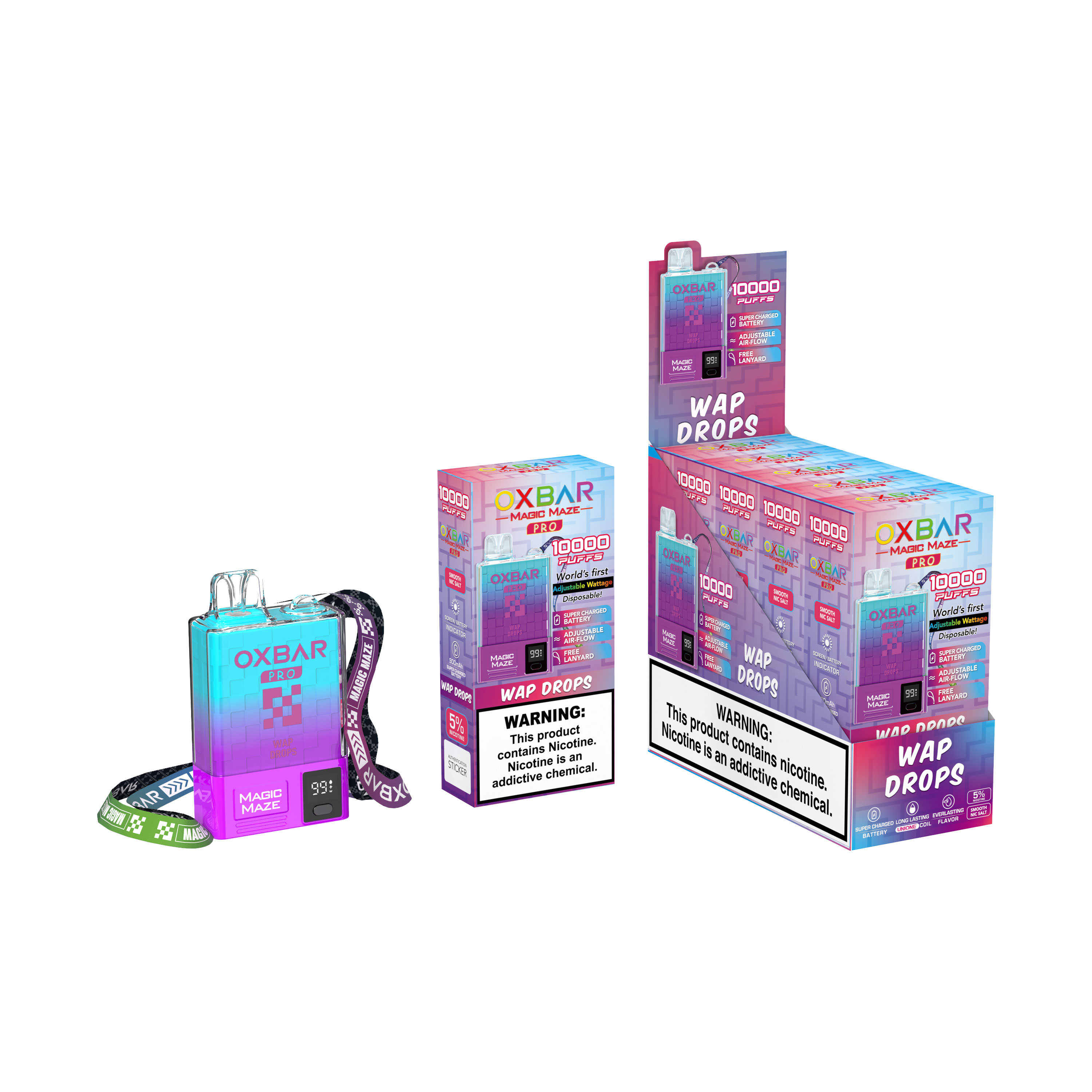 OXBAR Magic Maze Pro 10K Disposable 5%, 2deal