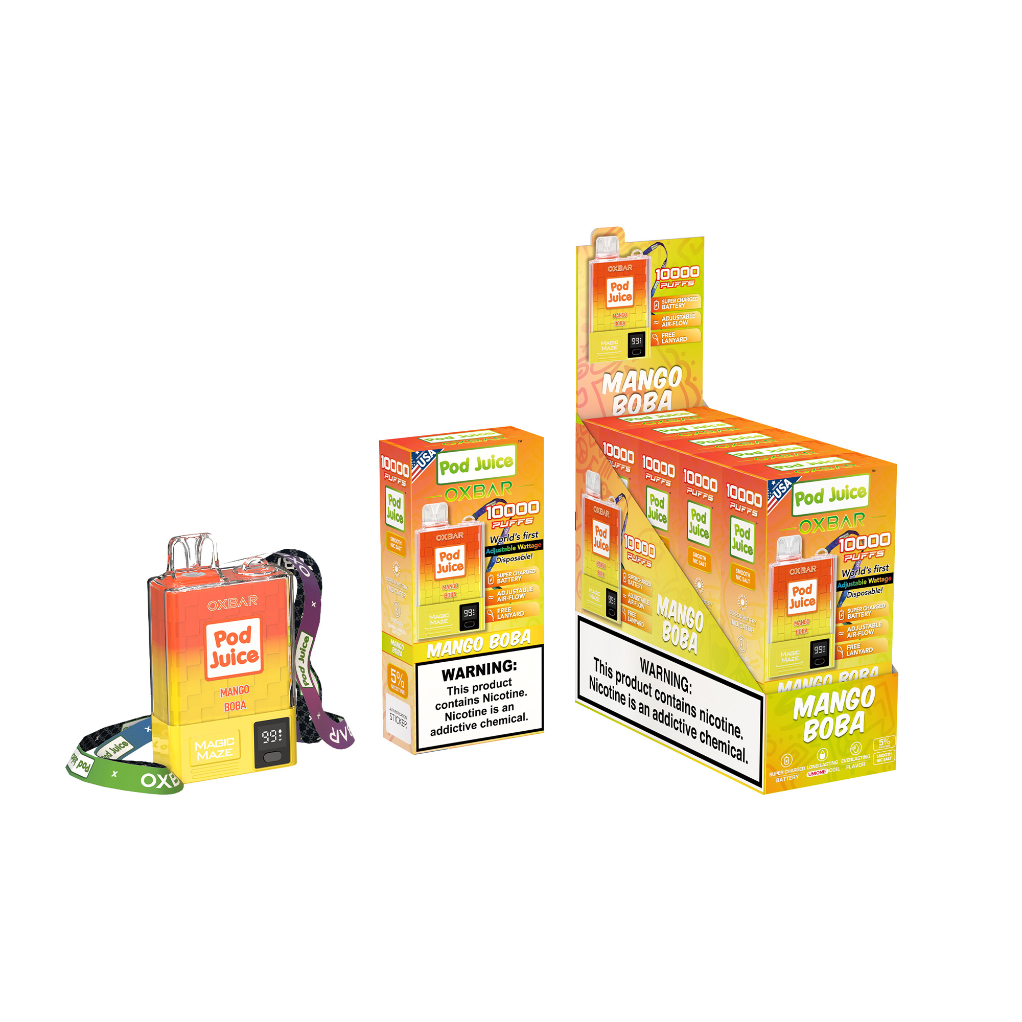 Pod Juice x OXBAR Magic Maze Pro 10K Disposable 5%, 2deal