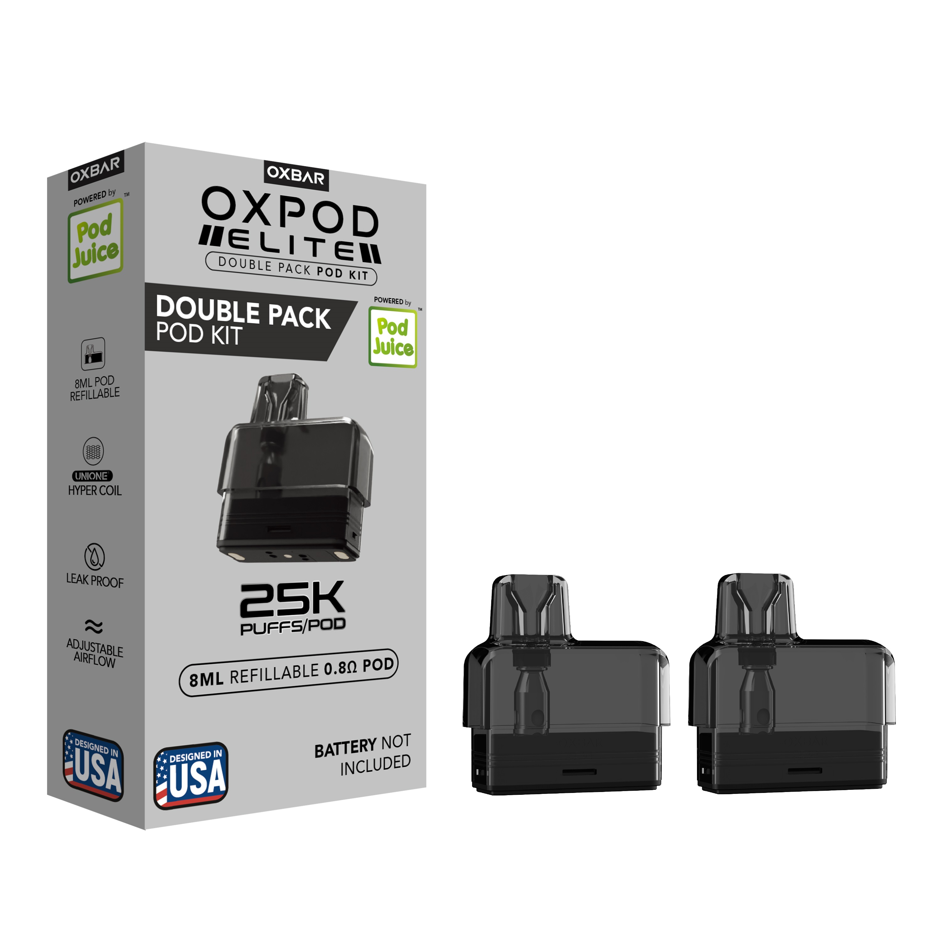 OXBAR OXPOD ELITE Refillable Pods 2pk, pod juice, oxpod elite kit