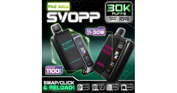 Pod Juice SVOPP 30K Disposable Flavor Pod 5%, oxbar, breakaway style device