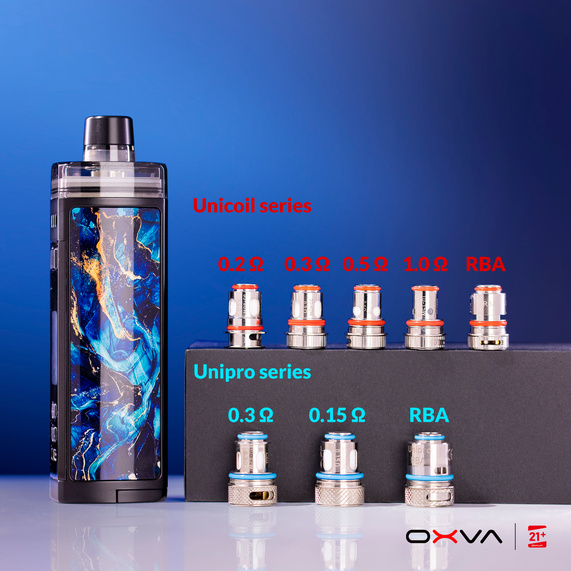 OXVA Velocity LE Kit, velocity unipro cartridge, unipro coils, single ...