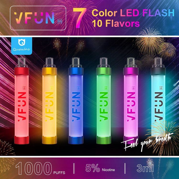 VFUN Disposable 5% (1000 puffs), vfun d1, quawins
