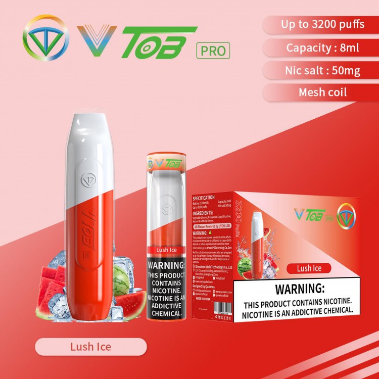 VTOB Pro Disposable 5% (3200 Puffs), quawins