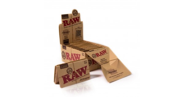 RAW Classic Artesano 1¼ Rolling Papers Display Box 15CT, thc, dry herb ...