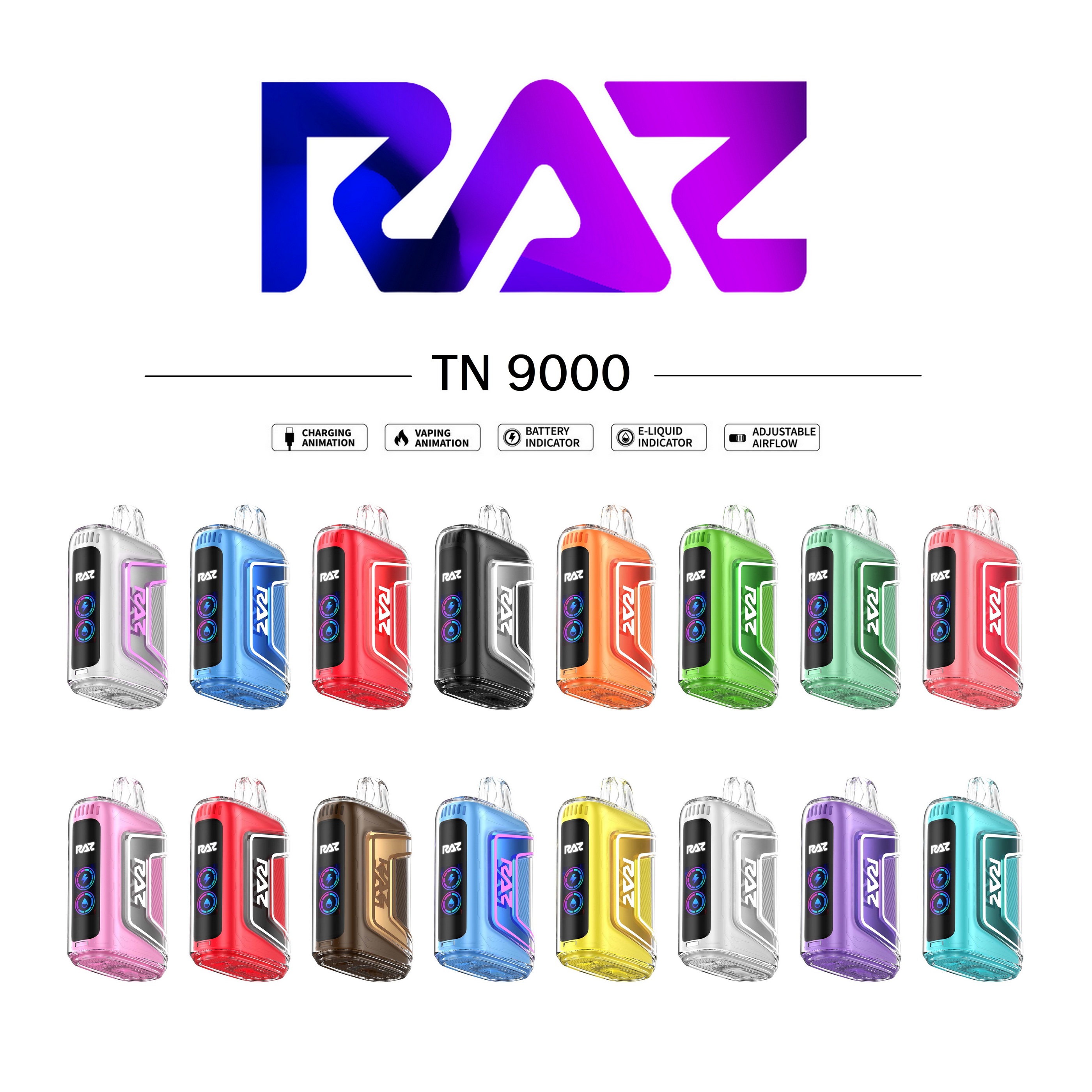 RAZ TN9000 Disposable 5%, raz disposable, raz mega, raz 2