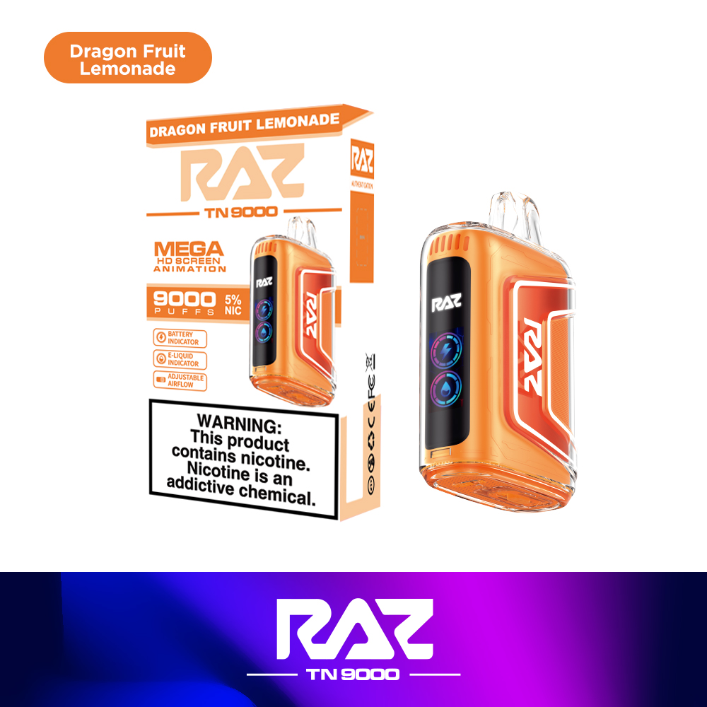 RAZ TN9000 Disposable 5%, raz disposable, raz mega, raz 2