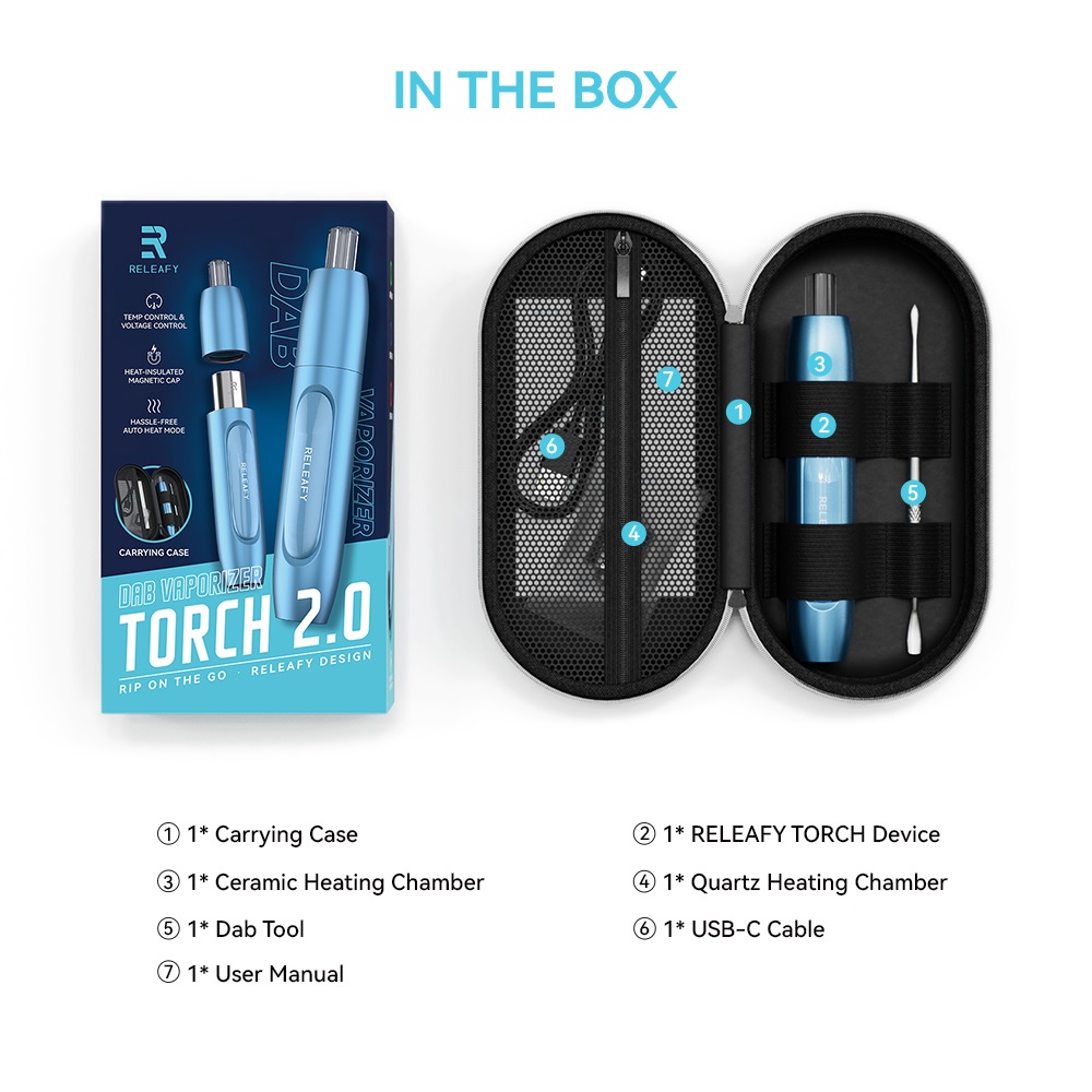 Releafy Torch 2.0 Vaporizer, thc, , concentrates, wax, dab ...