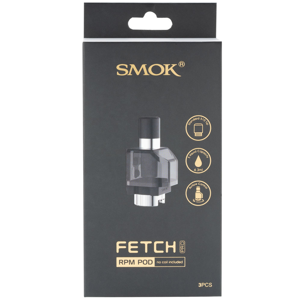 SmokTech Fetch Pro RPM Pod, smok, fetch pro pod kit, rpm replacement ...