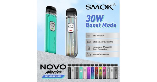 SmokTech NOVO Master Kit, novo 1 and novo 2 replacement pods, novo 2x ...