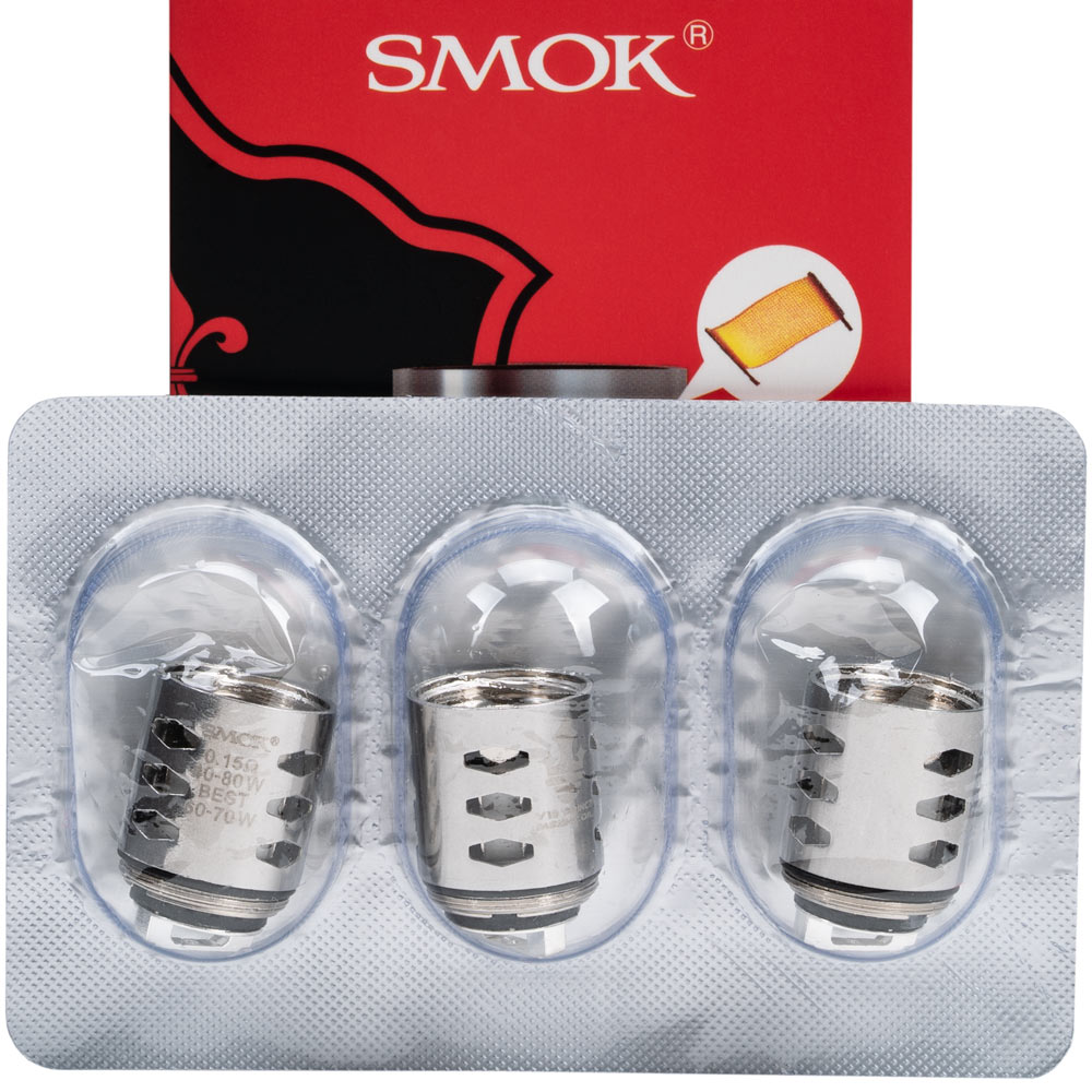 SmokTech TFV12 Cloud Beast PRINCE 3pk Coils, Q4, M4, STRIP, X6, T10 ...