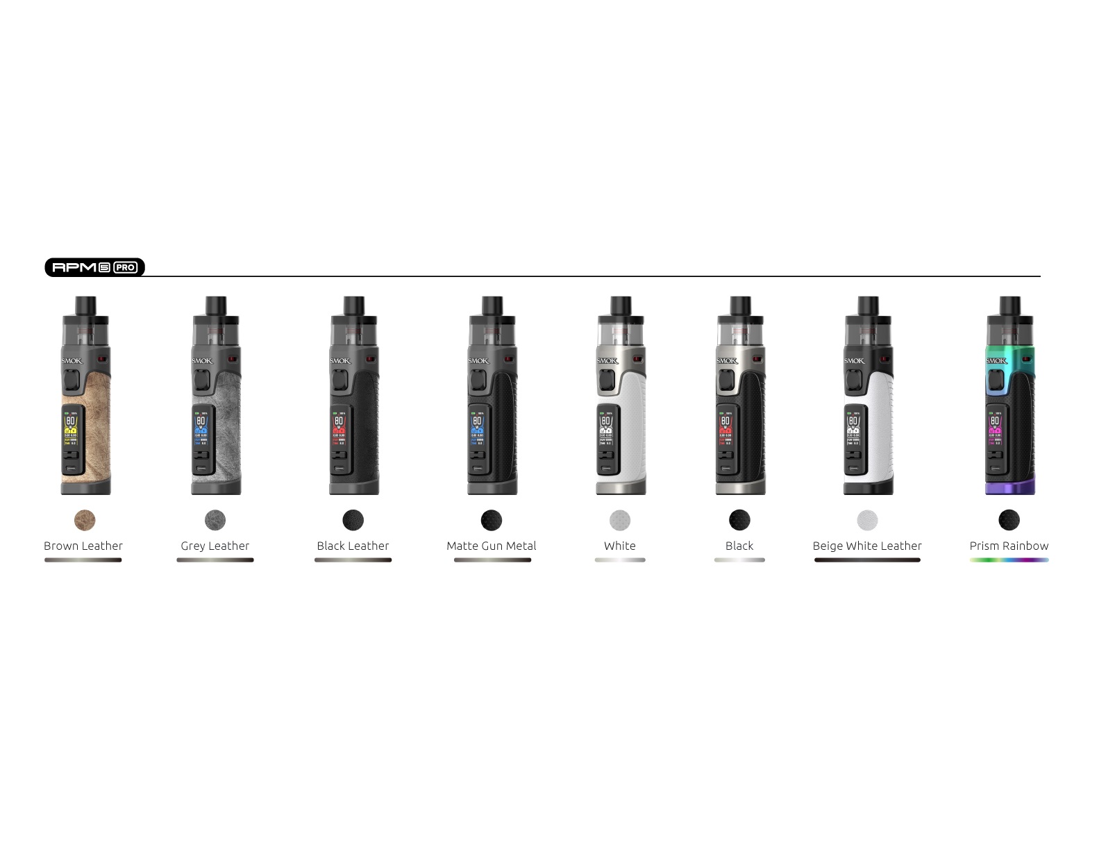 SmokTech RPM 5 Pro Kit, smok, rpm5, rpm 3 meshed coils, single 18650 ...