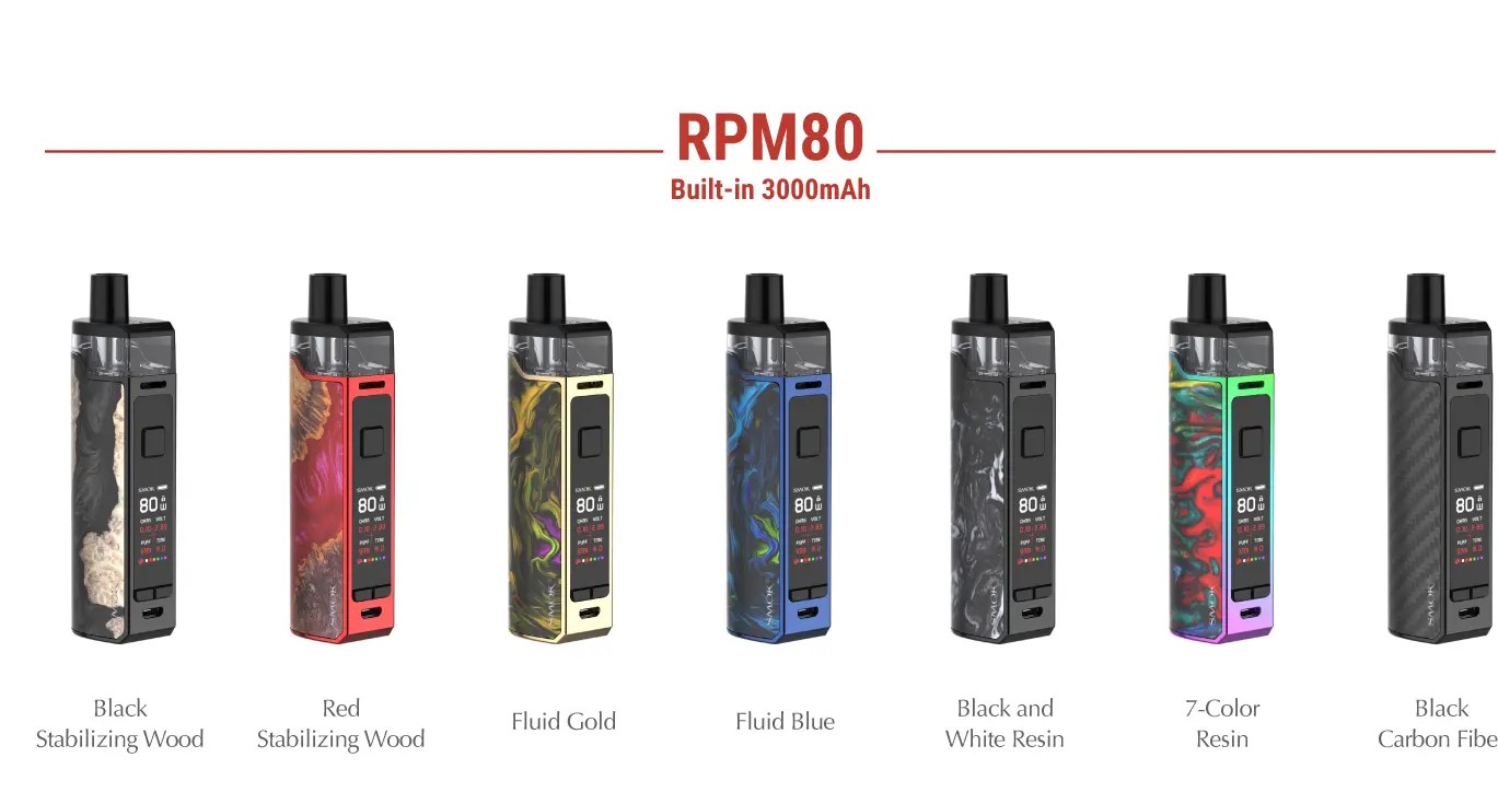 SmokTech RPM80 Pod Mod Kit, smok, rpm 80, internal battery, rpm coils ...