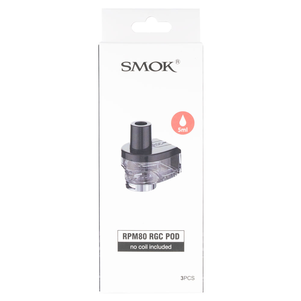 SmokTech RPM80 RGC Pod 3pk (Empty Cartridge Only), smok, rpm 80, rpm80 ...