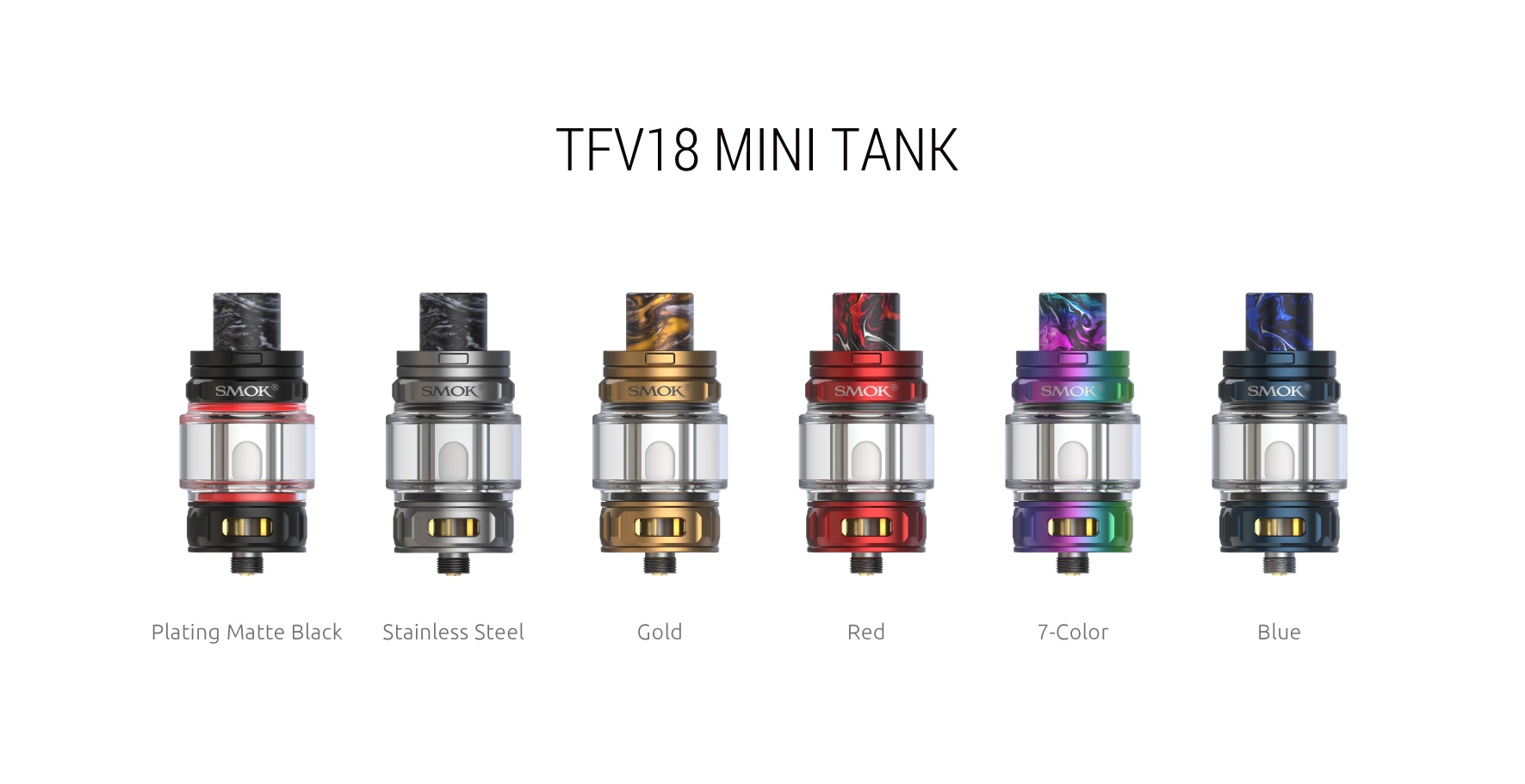 SmokTech TFV18 Mini Tank, smok, v18 mini meshed coils, fortis kit