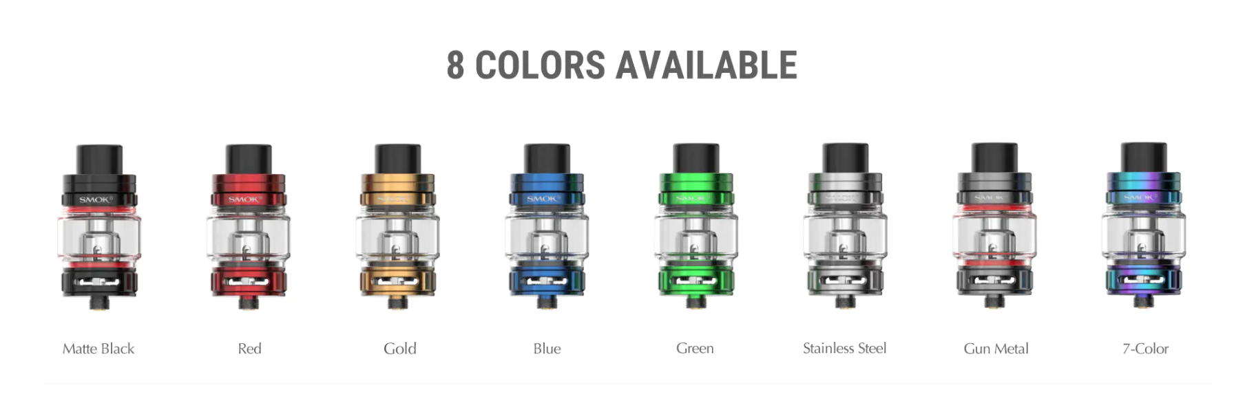 SmokTech TFV9 Tank, smok, v9 tank, scar-18 kit, tfv9 meshed coils