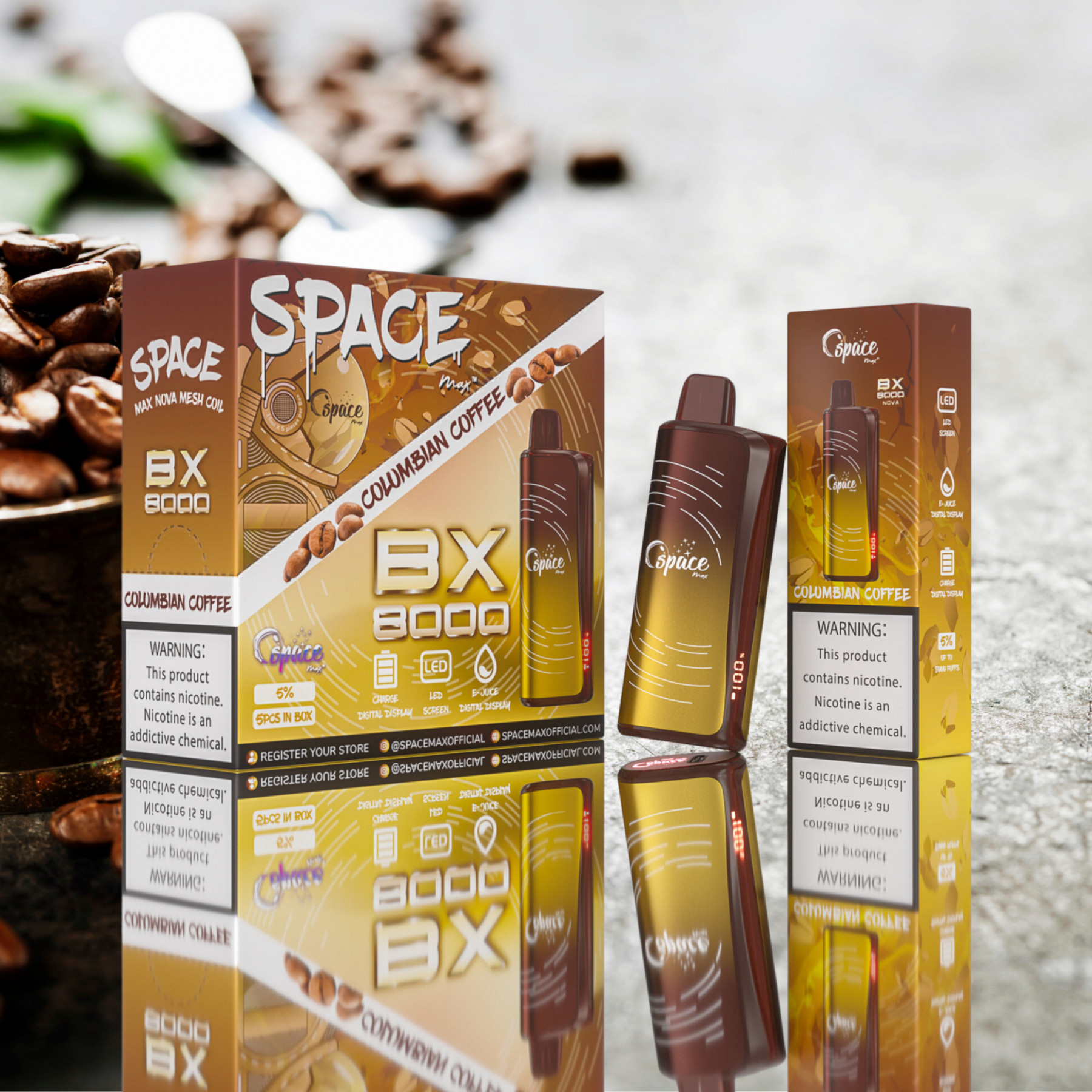 SpaceMax BX8000 Disposable 5%, 2deal