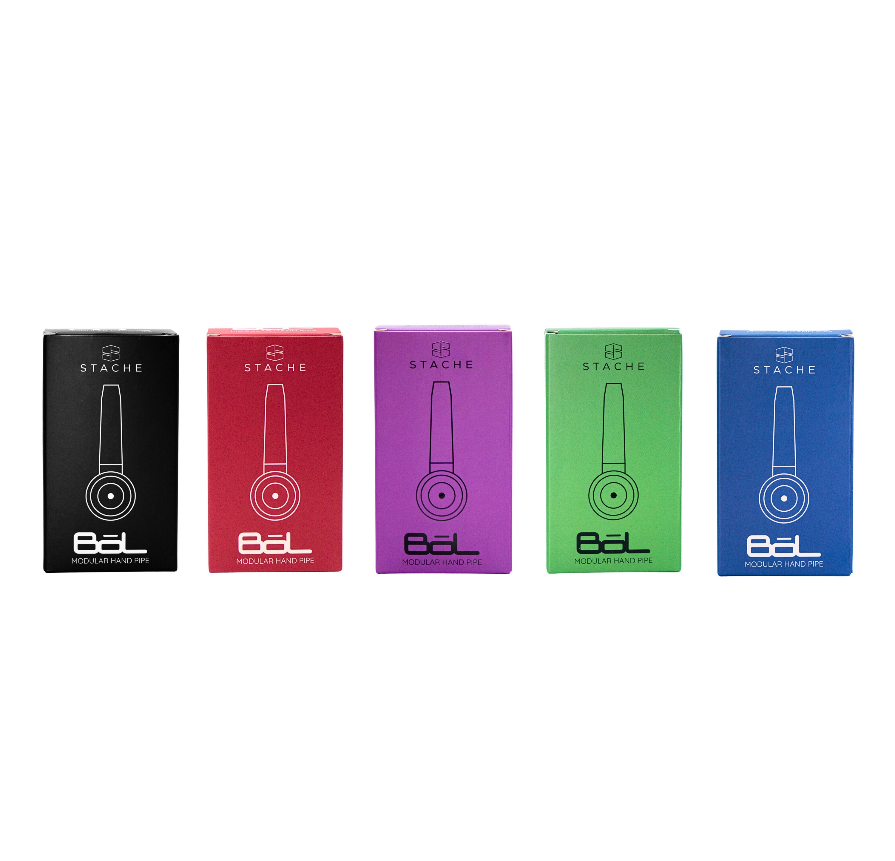 Stache Bol Modular Hand Pipe, stache products, bol carbon filters, thc ...