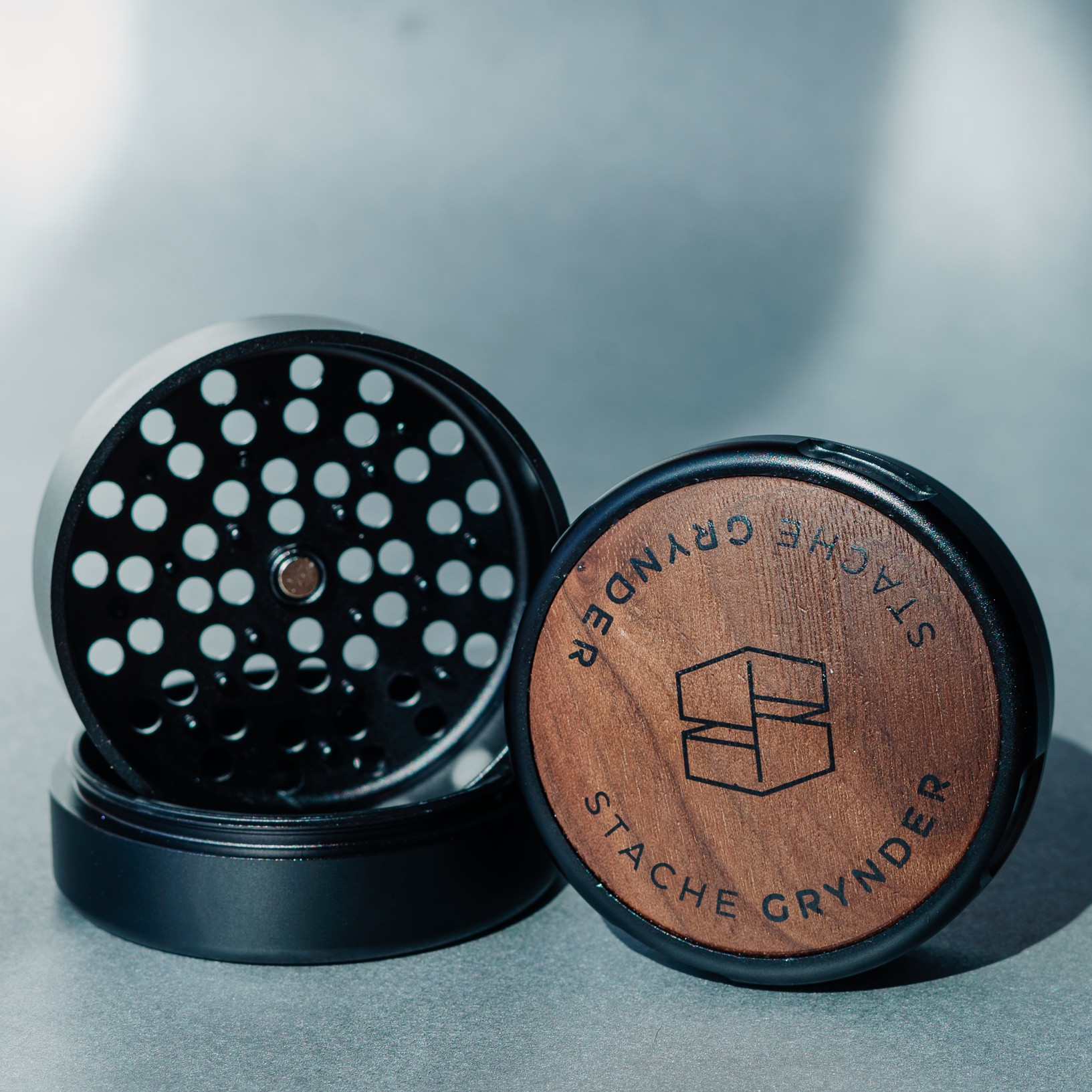 Stache Grynder 3pc, stache products, thc, dry herb, flower, grinder ...