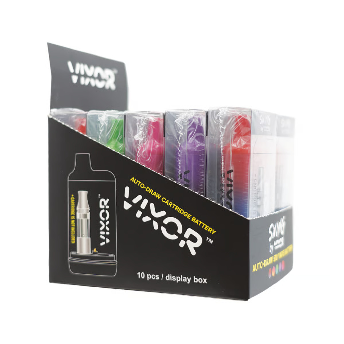 SWING by Vixor Cartridge Battery Display Box 10CT, thc, wax, dab ...