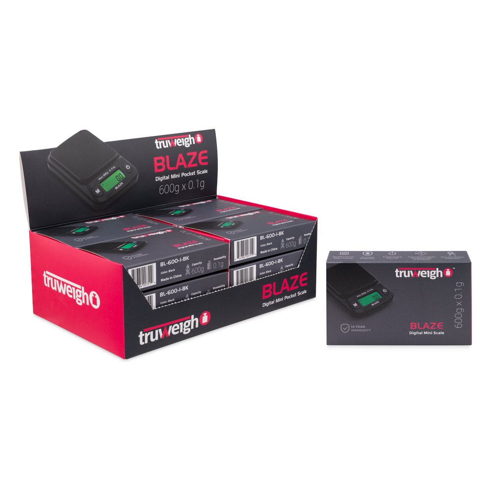 Truweigh Blaze Scale Display Box - 600g x 0.1g, thc, , dry herb, flower ...