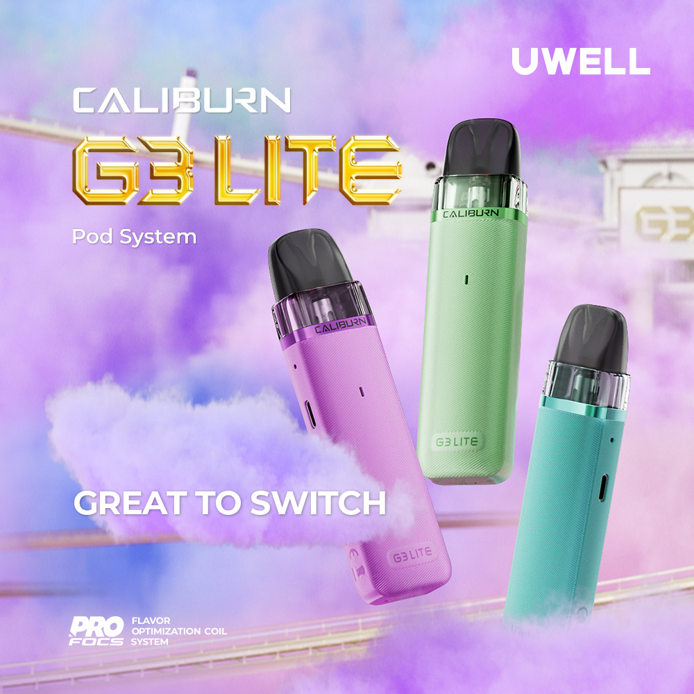 Uwell Caliburn G3 Lite Pod Kit, caliburn g3 refillable pods 4pk