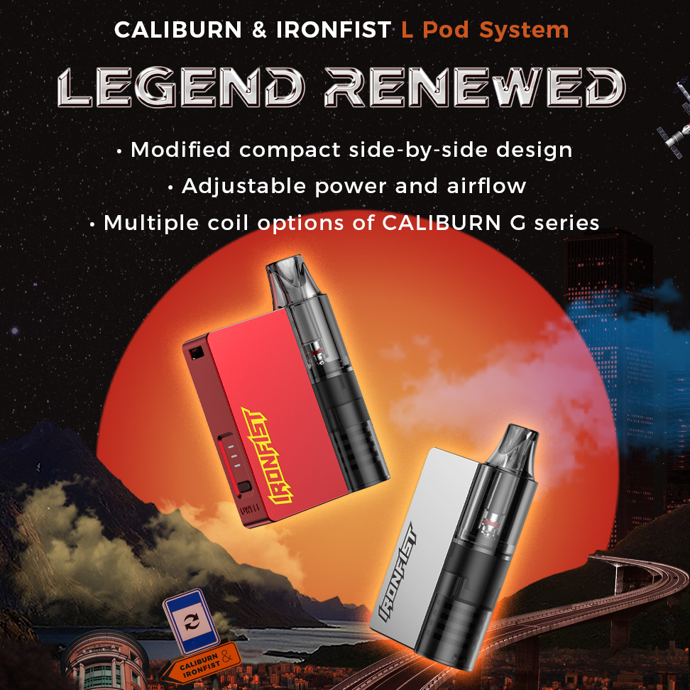 Uwell Caliburn & Ironfist L Pod System, caliburn & ironfist l empty ...