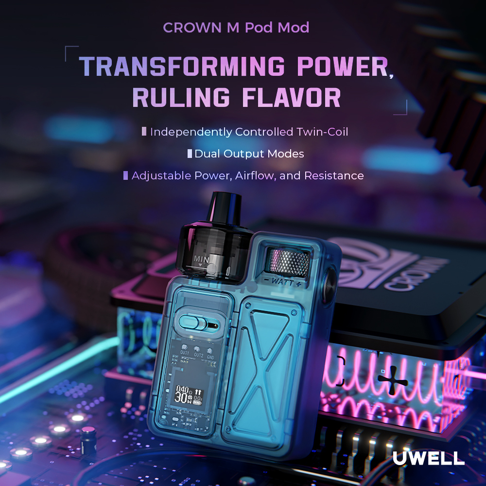 Uwell Crown M Pod Mod Kit, crown m coils 4pk