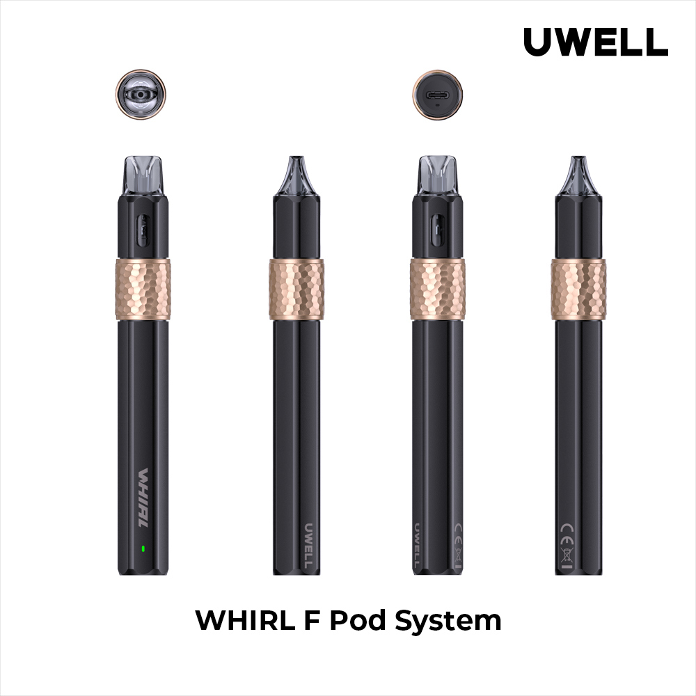 Uwell Whirl F Pod Kit, whirl f refillable 1.2Ω pods 4pk, internal battery