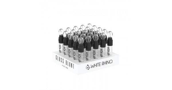 White Rhino Glass Slider Blunt Display 25CT, unik distribution, thc ...