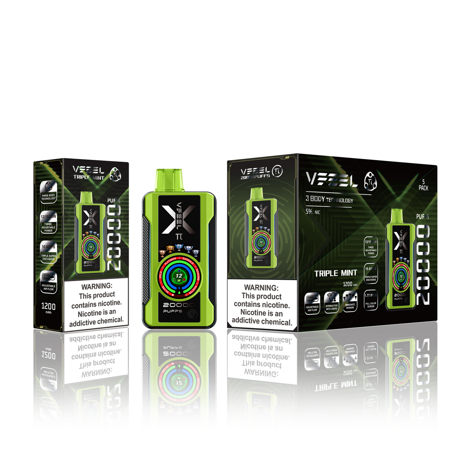 VFEEL Pi 20000 Disposable 5%, vfeel tt 20000