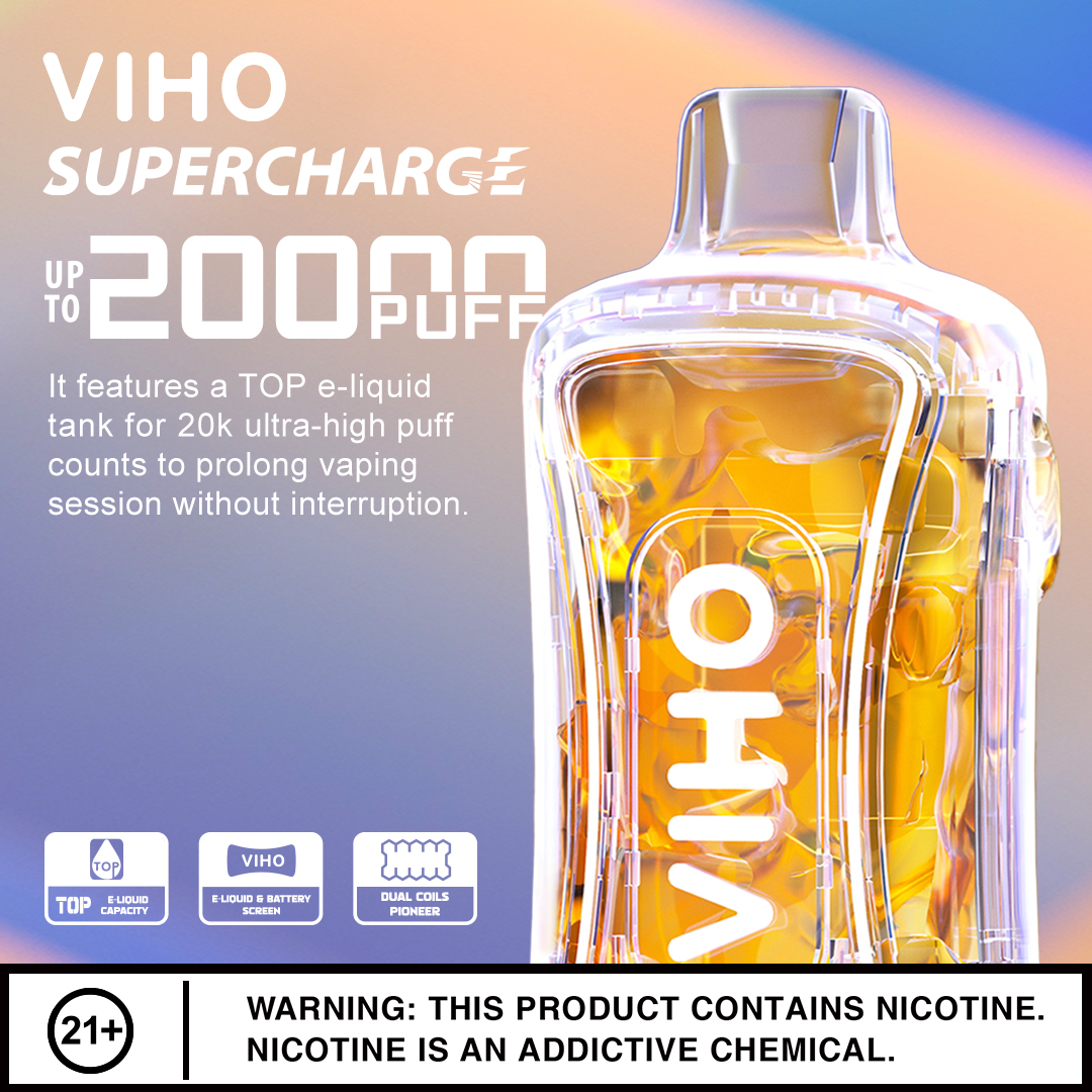 VIHO Supercharge 20K Disposable 5%, vihoxmas