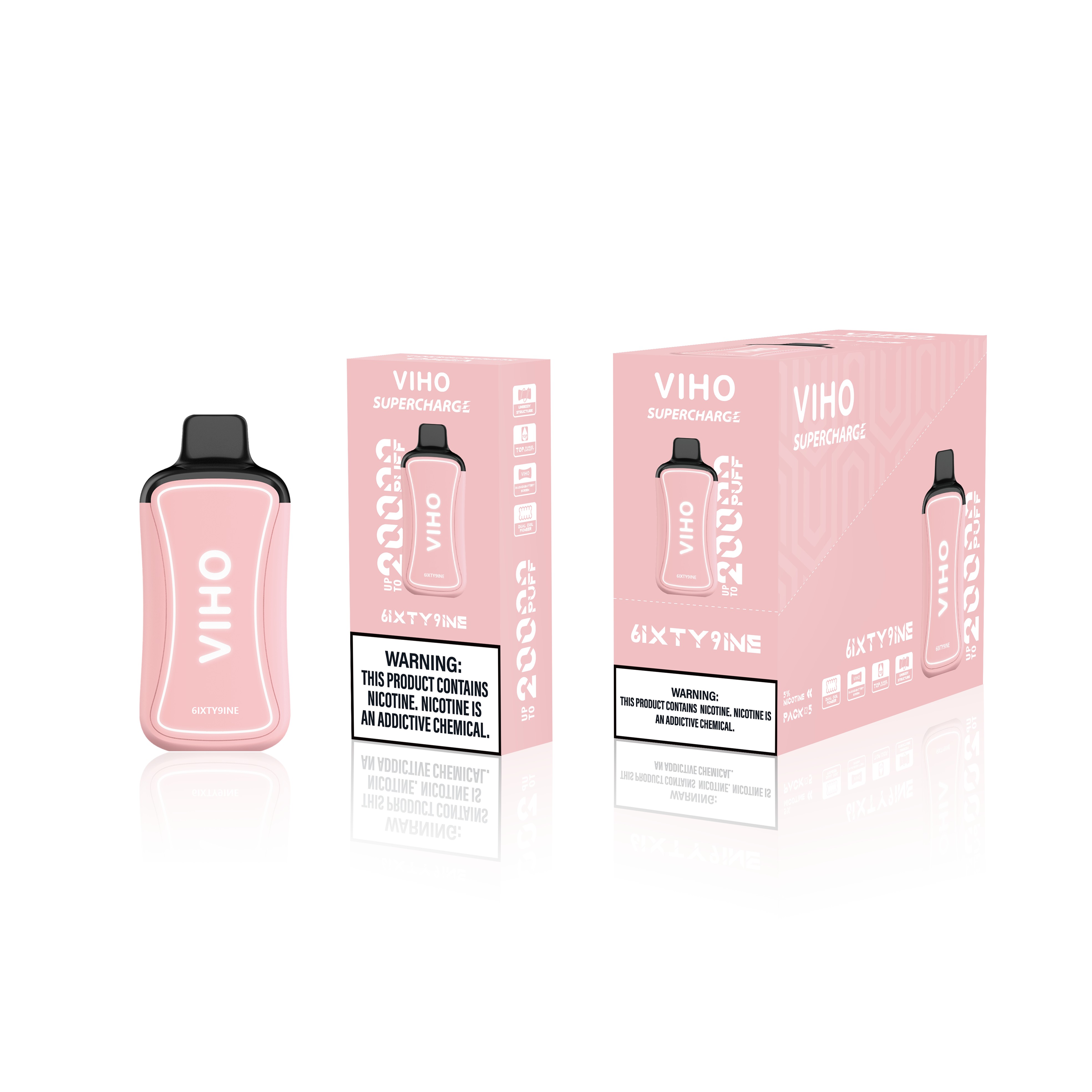 VIHO Supercharge 20K Disposable 5%, vihoxmas