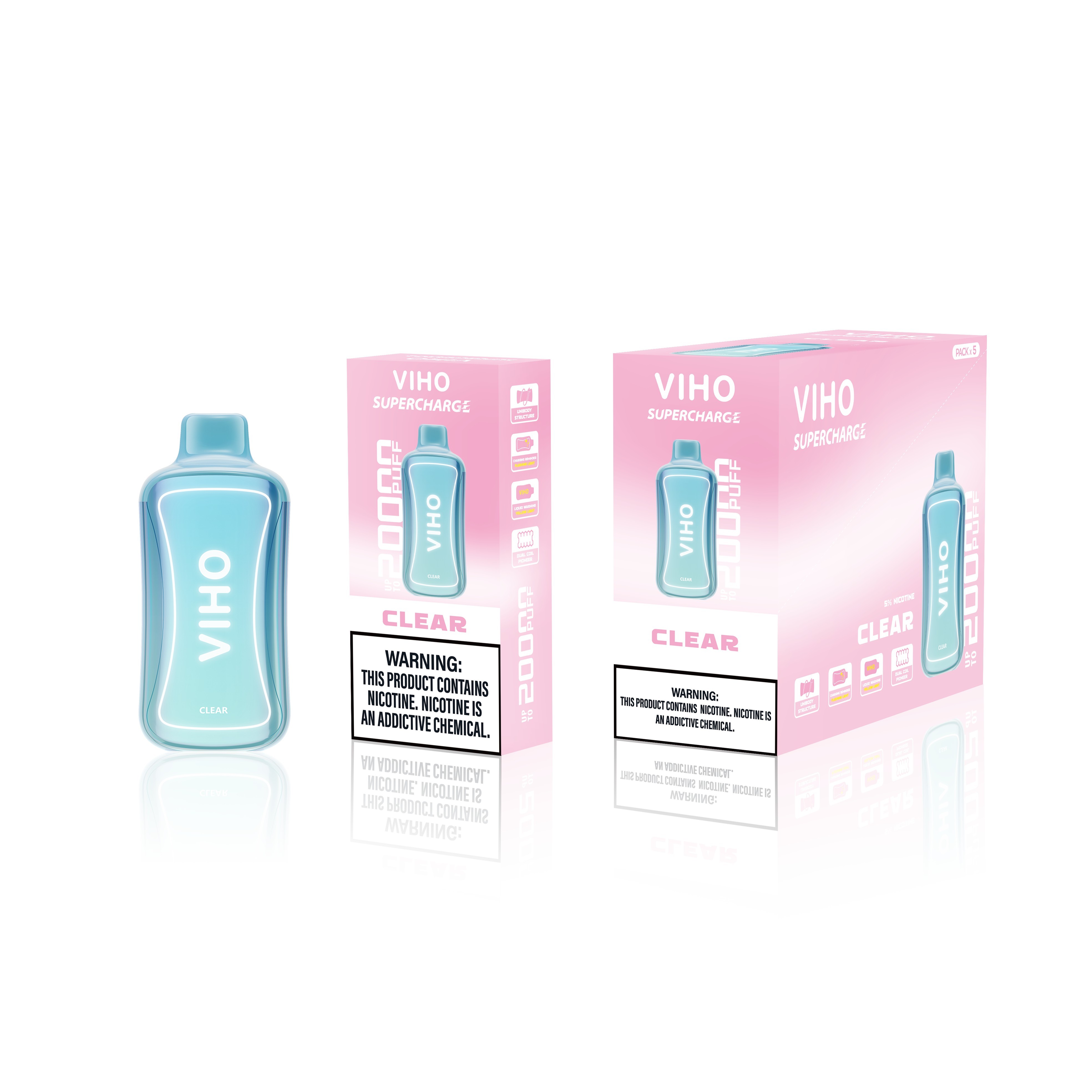 VIHO Supercharge 20K Disposable 5%, vihoxmas